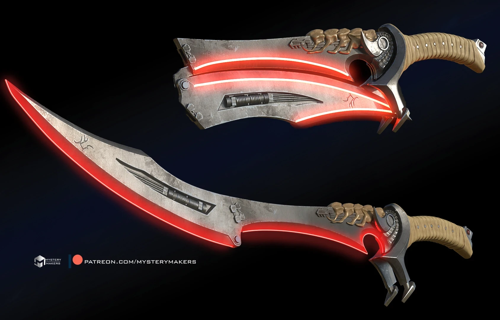 ArtStation - Predator Badlands heat sword 3d print