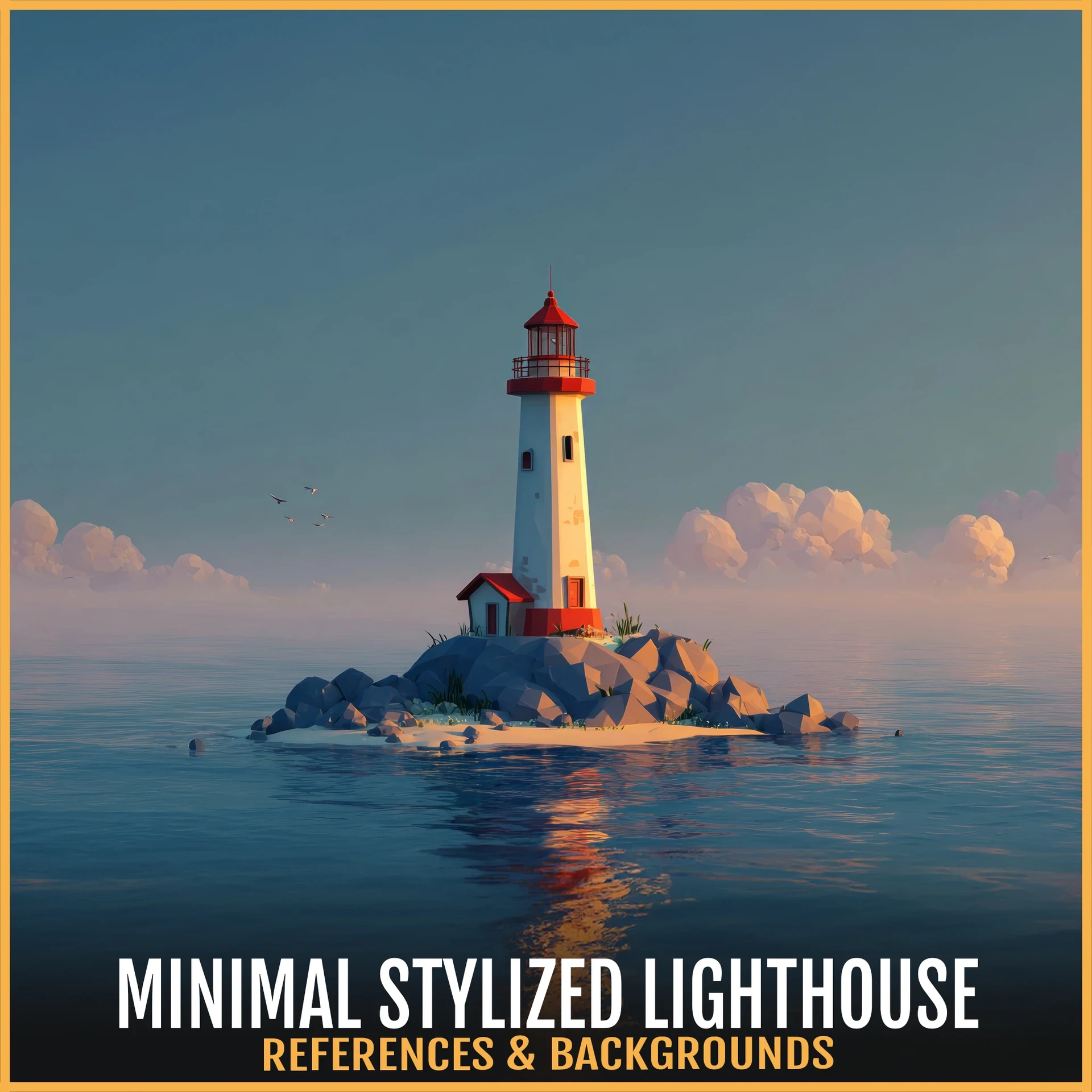 ArtStation - 303 Minimal Stylized Lighthouse