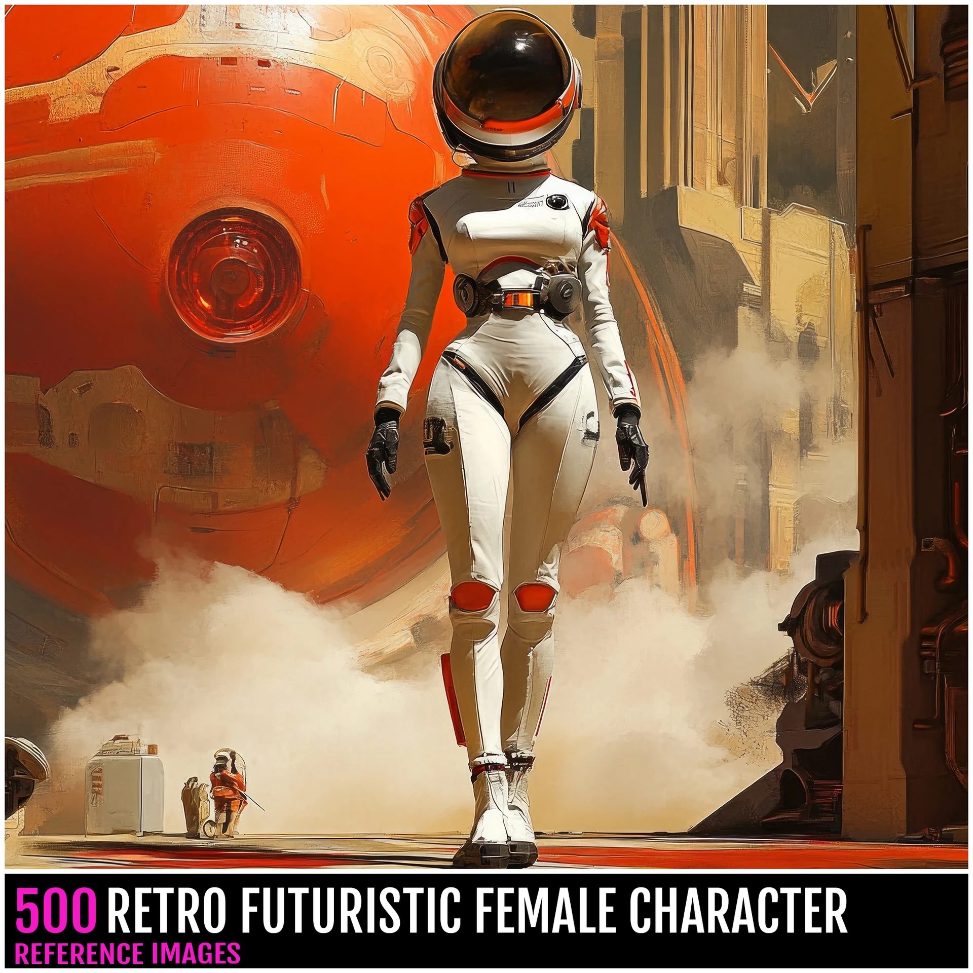 ArtStation - 500 RETRO FUTURISTIC FEMALE CHARACTER