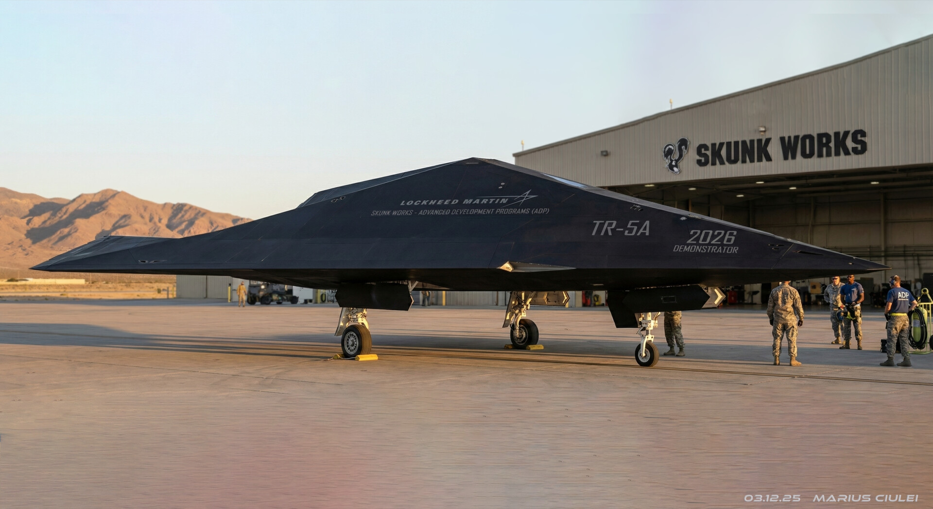 ArtStation - TR-5A "Wraith" – Advanced Technology Demonstrator (2026) Skunk Works Fan Concept