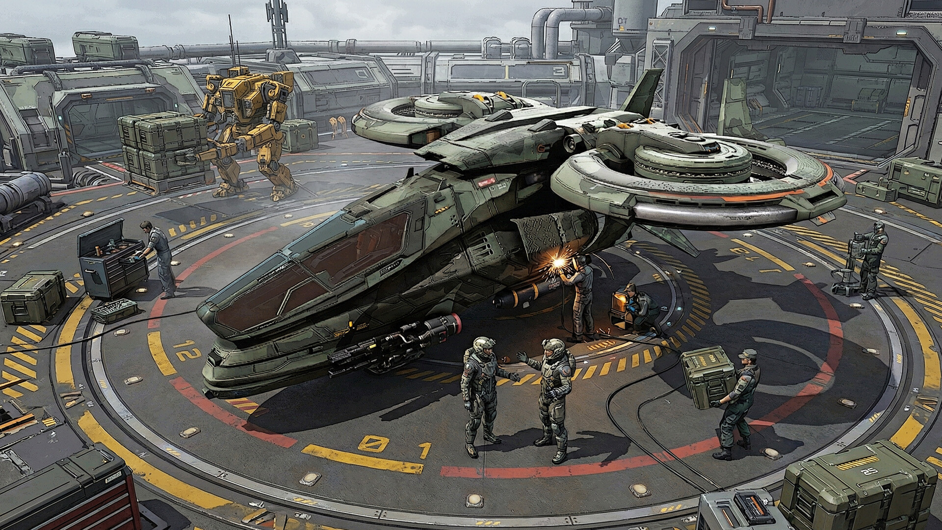 ArtStation - VTOL Military Stealth Fighter