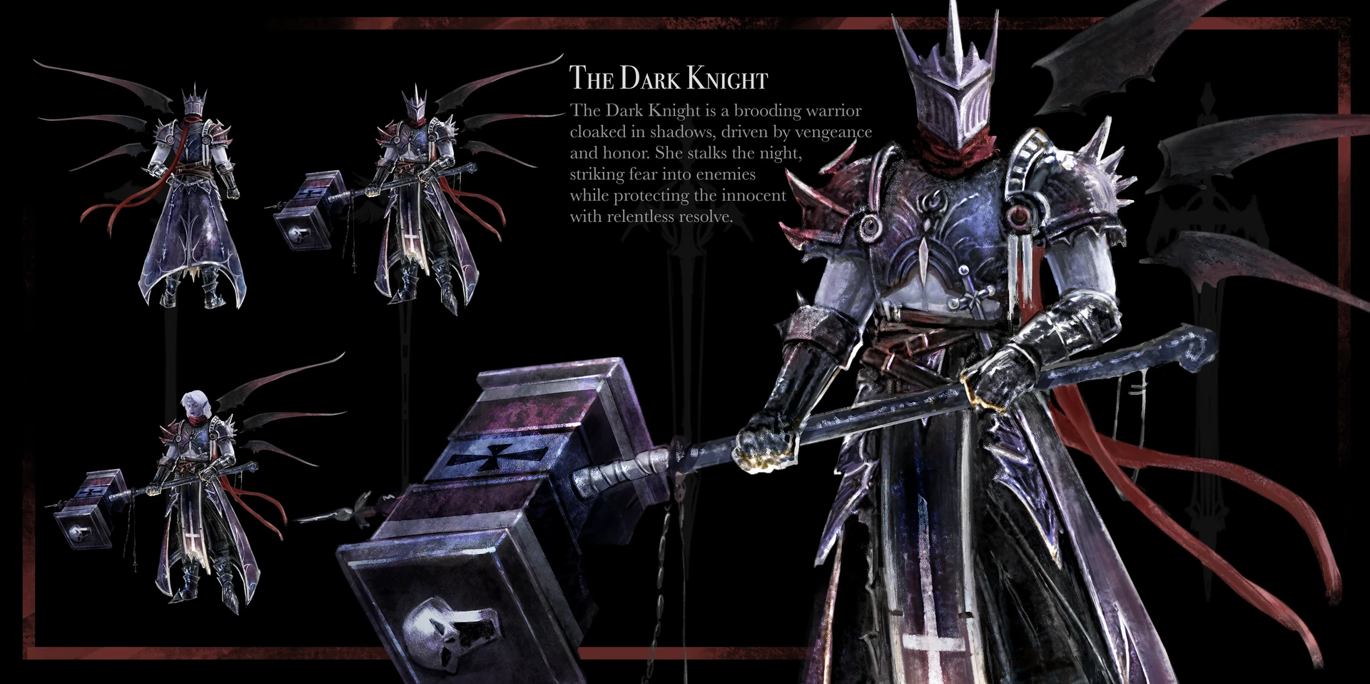 ArtStation - Dark Knight - Fantasy Character Design