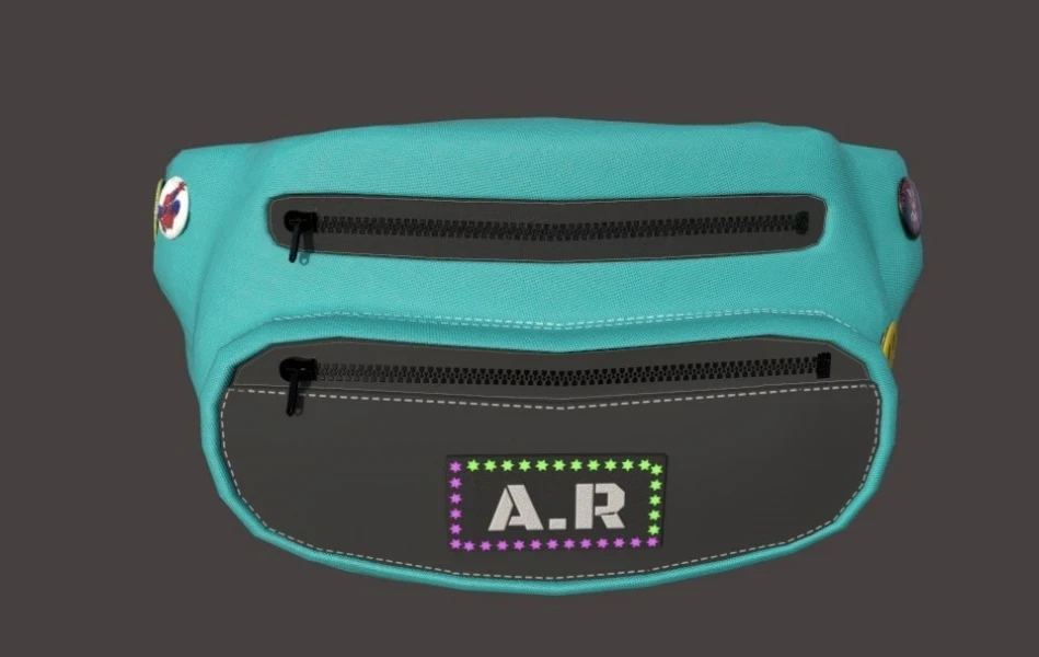 ArtStation - Retro Streetwear Fanny Pack – Stylized 3D Accessory with ...