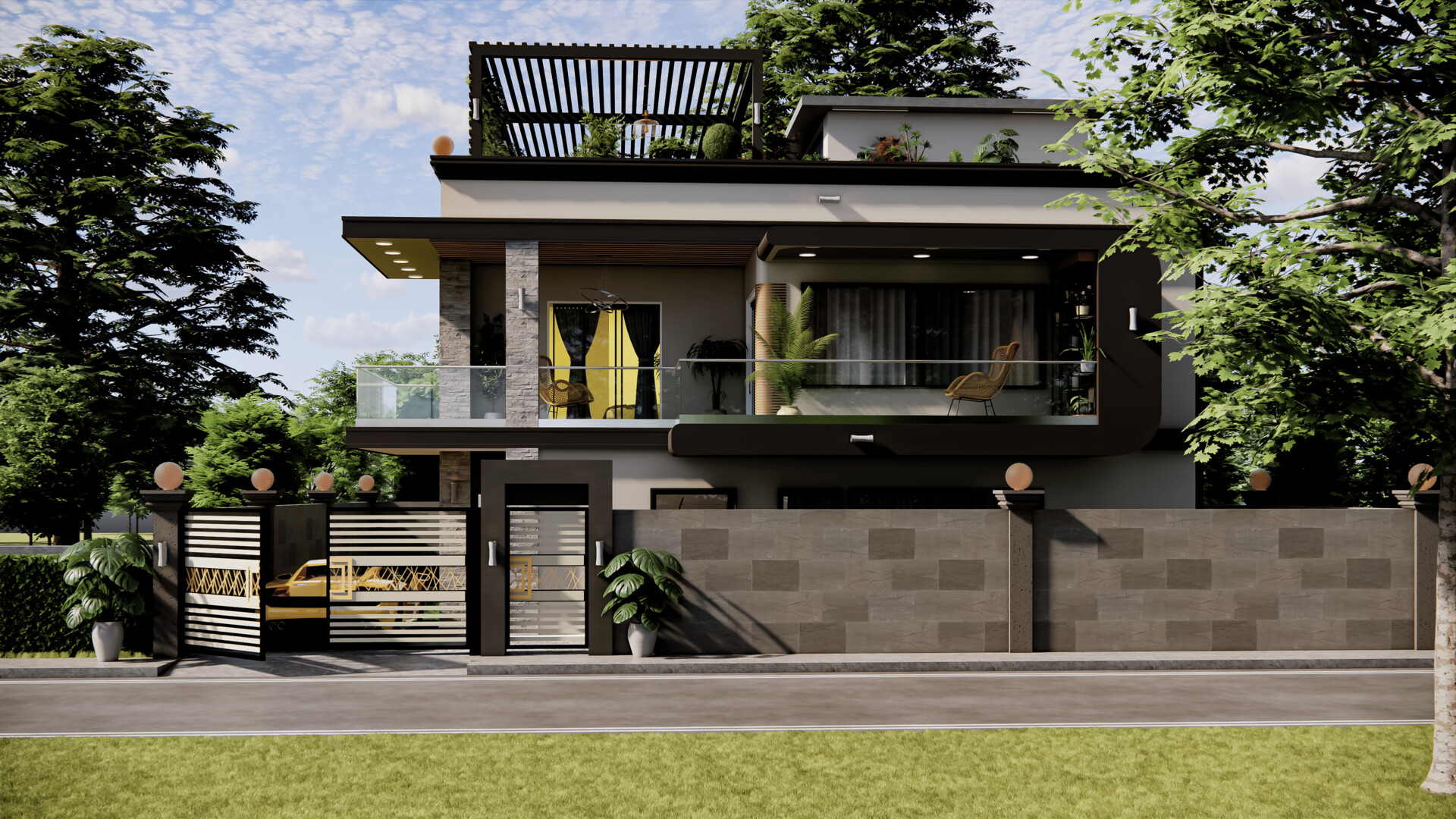 ArtStation - Modern Home Design | Exterior + Interior | 3D Visualization