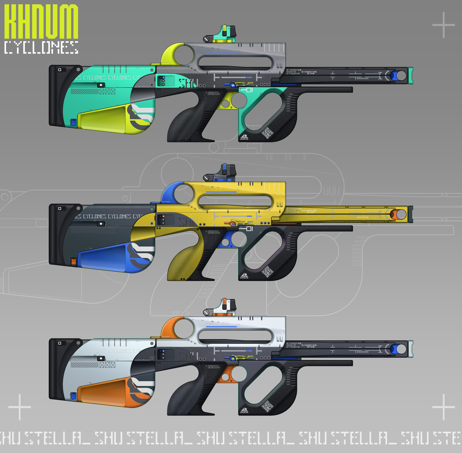 ArtStation - Weapon design - Khnum “Cyclones”