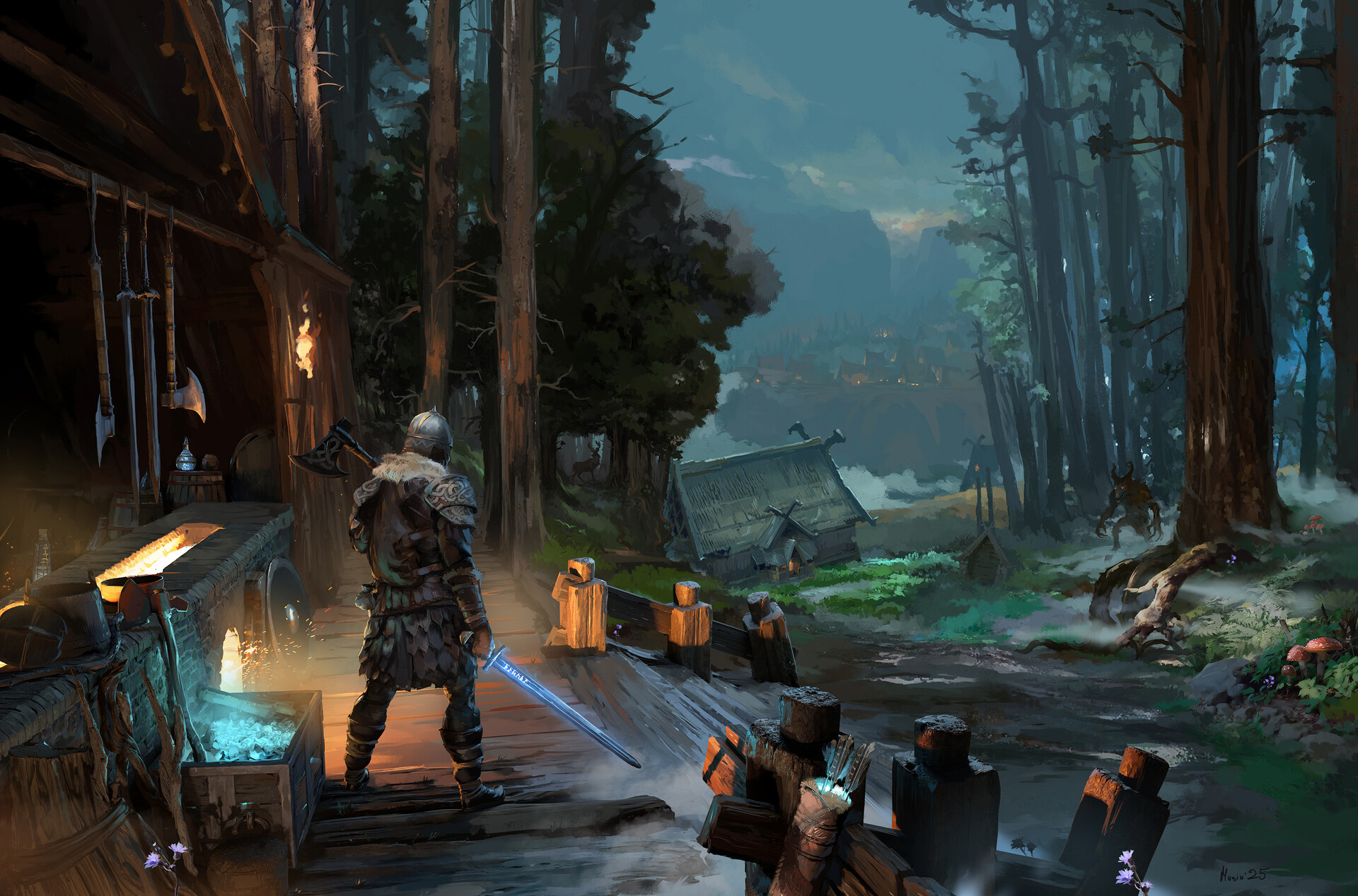 ArtStation - JARL Main Screen ConceptArt