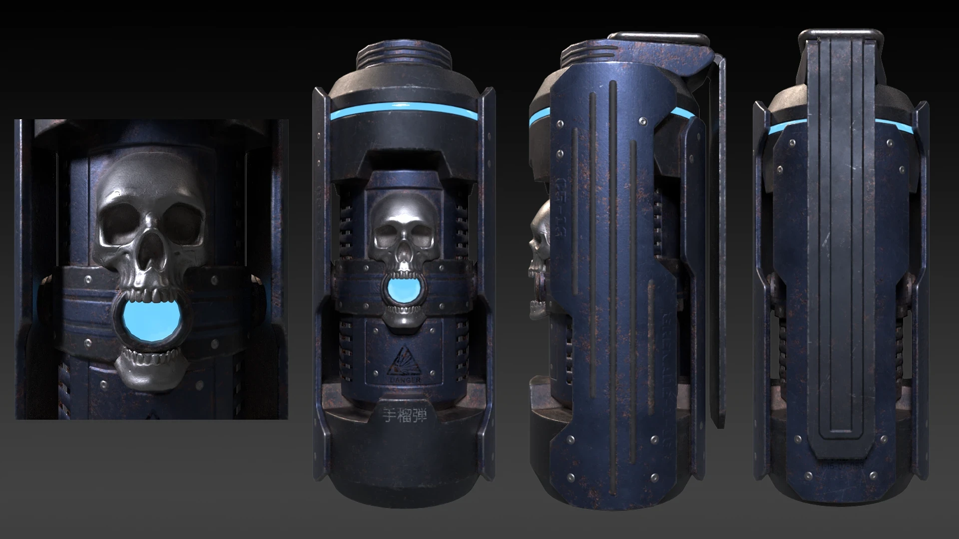 ArtStation - Internship Output, SciFi Grenade