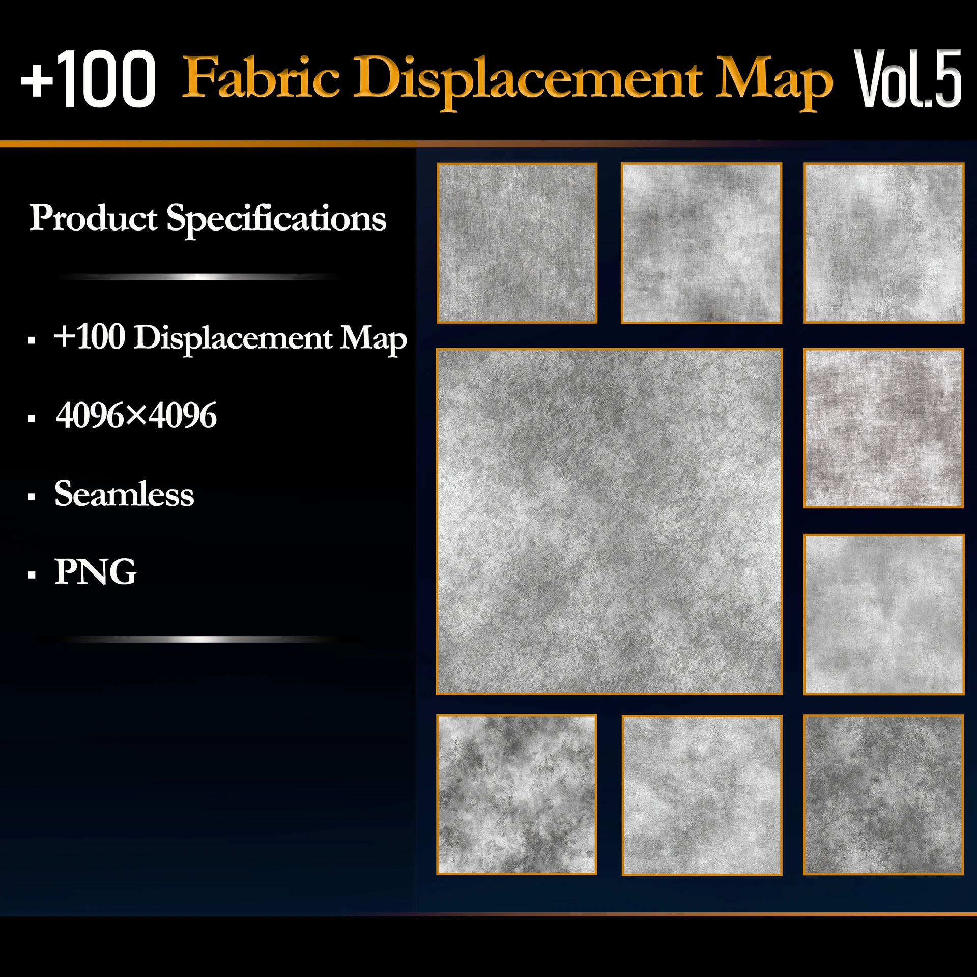 ArtStation - +100 Fabric Displacement Maps - vol.5