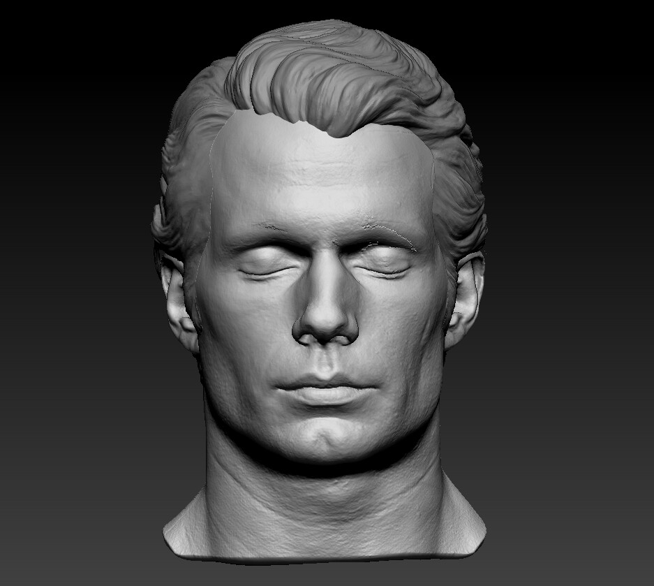 ArtStation - Henry Cavill Head Face 3D Scan, Superman
