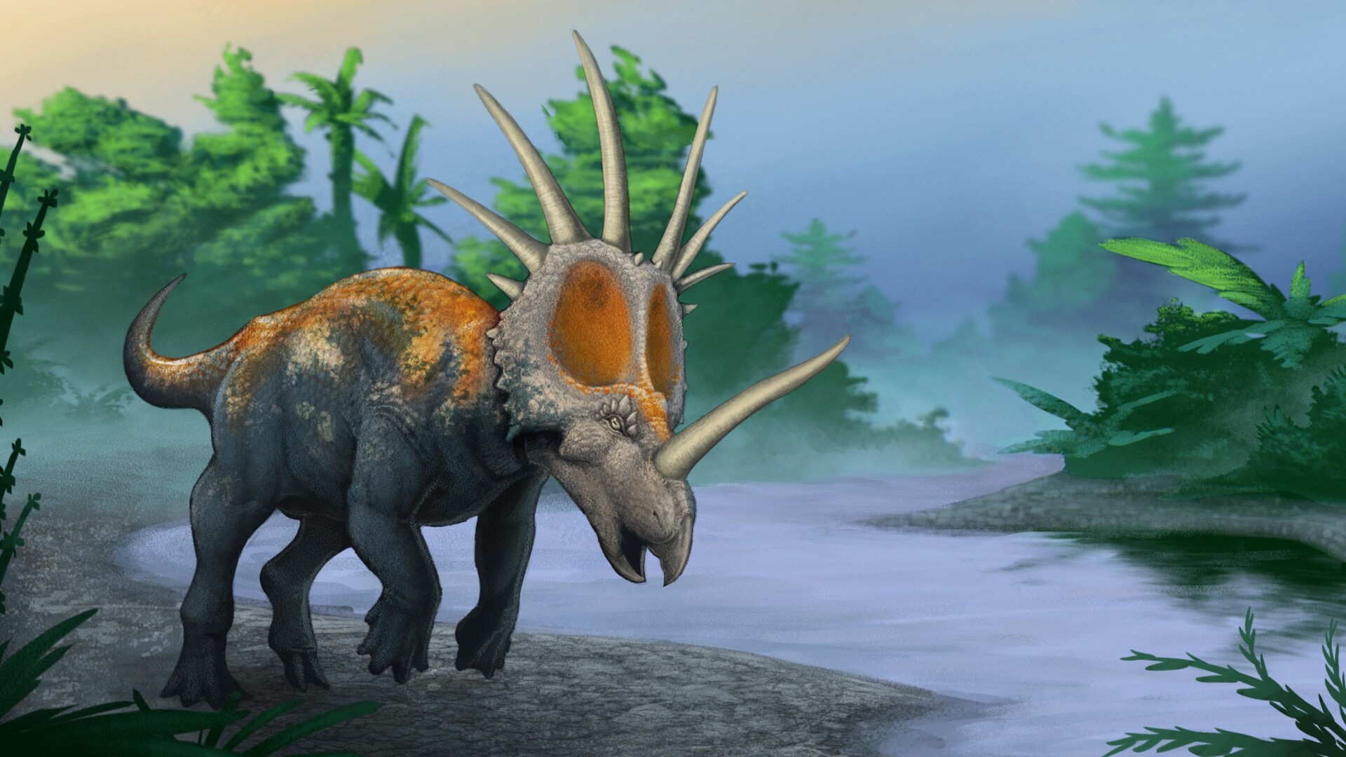 ArtStation - Styracosaurus Illustration