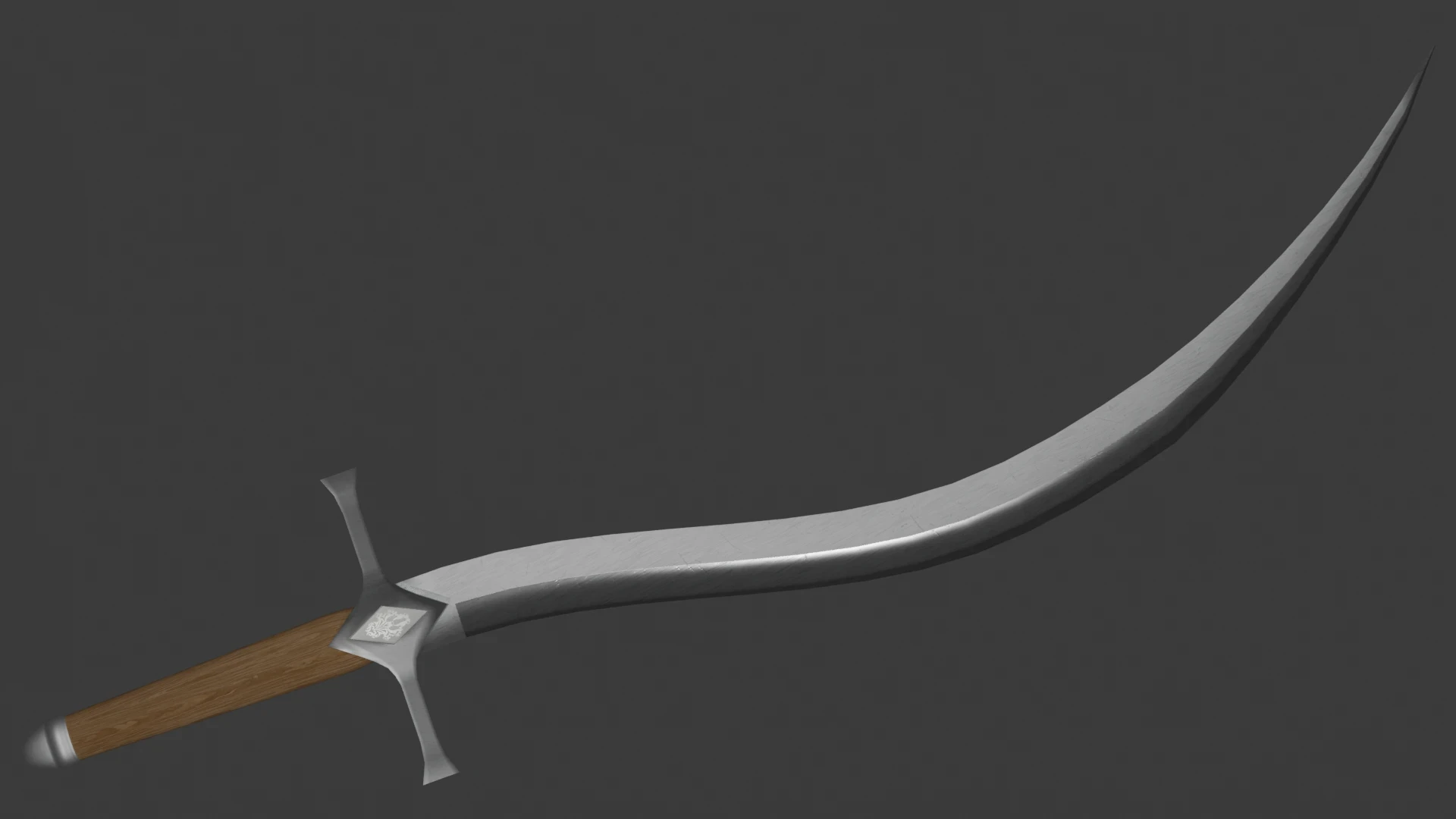 ArtStation - 3D Model Kılıch — Low Poly Game-Ready Sword