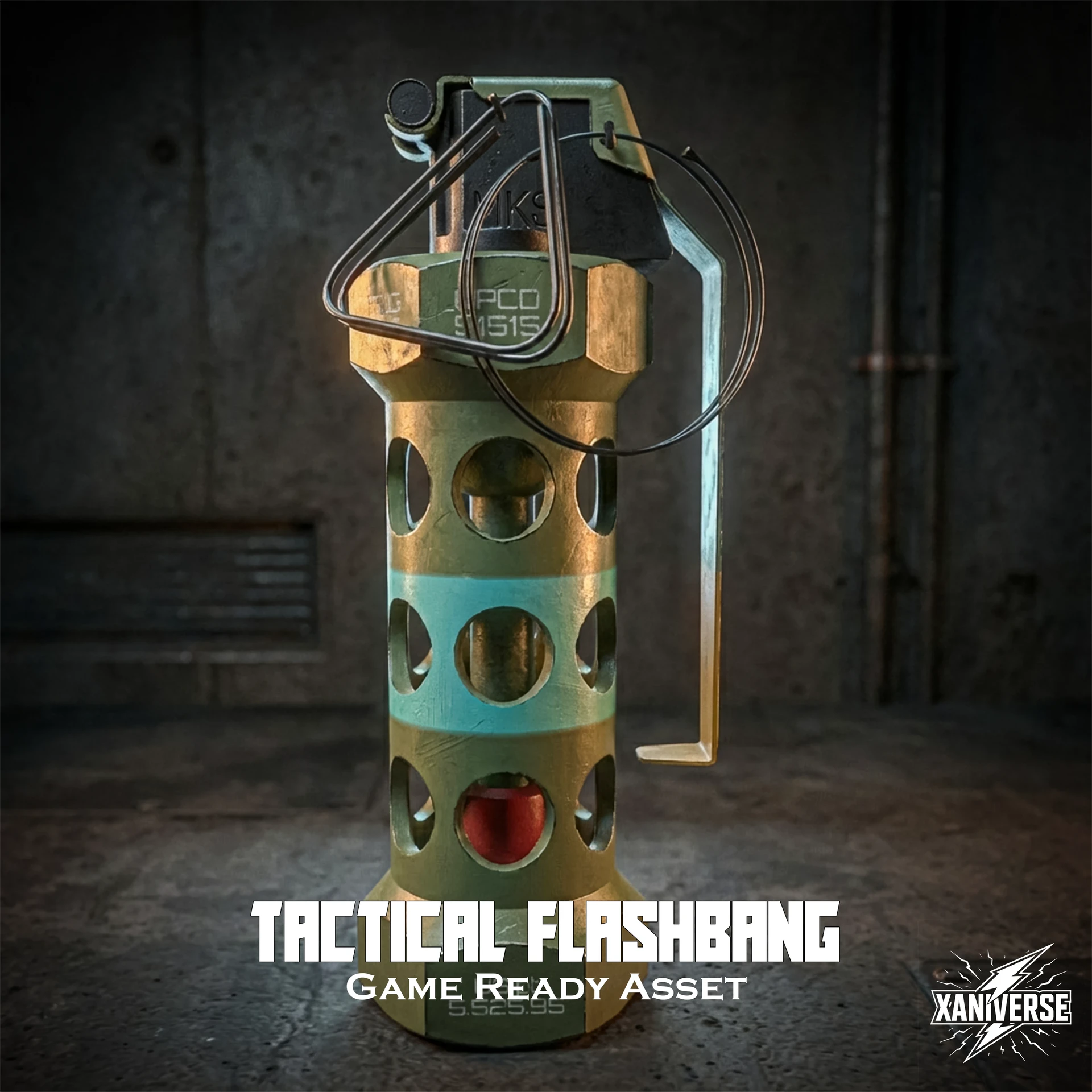 ArtStation - Tactical Flashbang - Game Ready Asset
