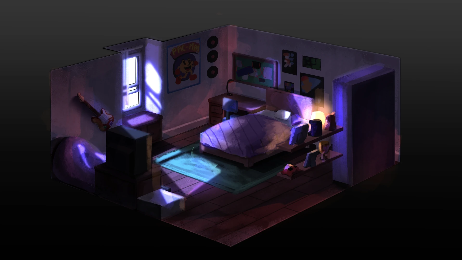 ArtStation - MICHAEL AFTONS BEDROOM