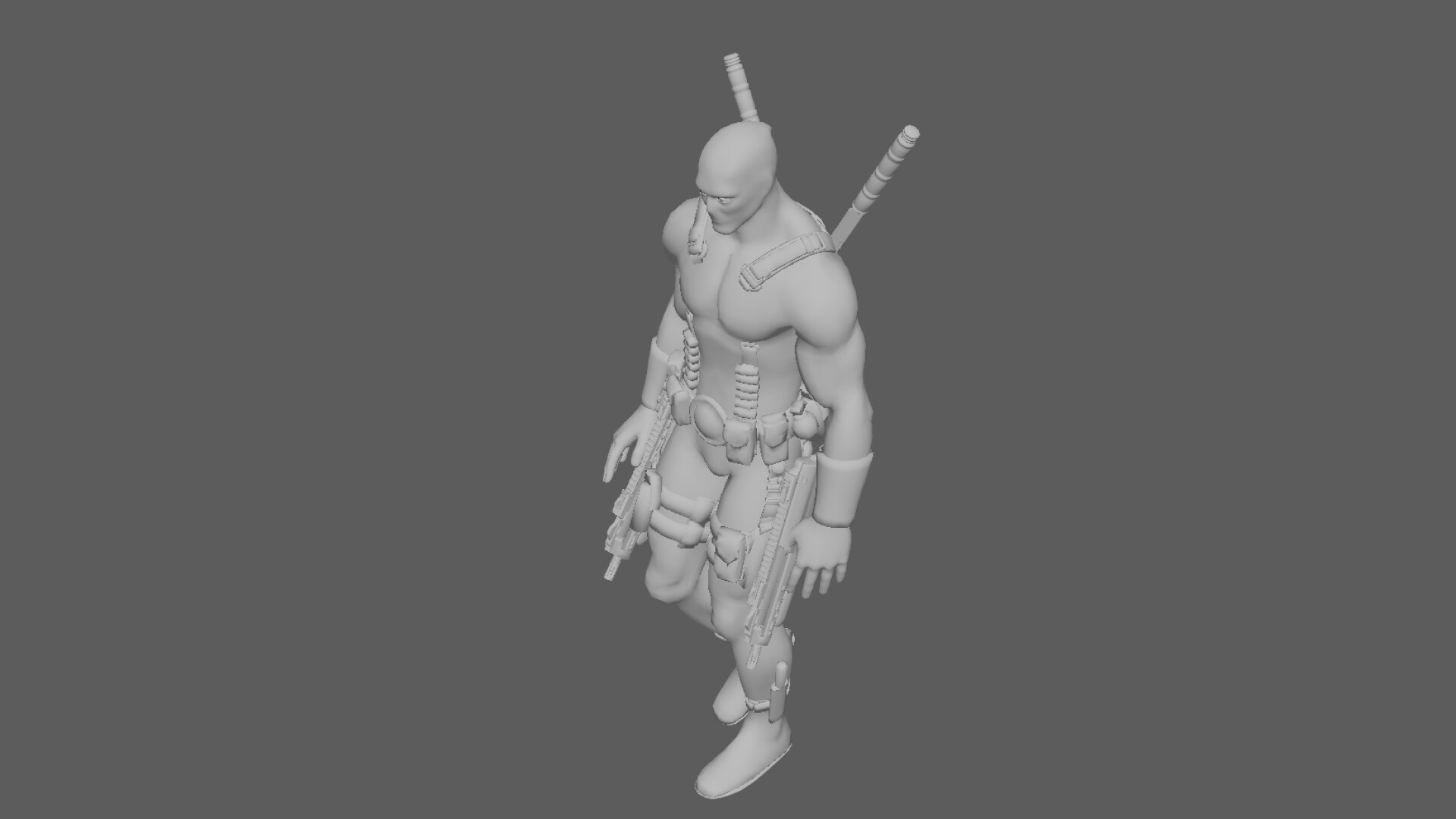 ArtStation - Action Hero – 24-Frame Walk Cycle (Game-Ready Animation)