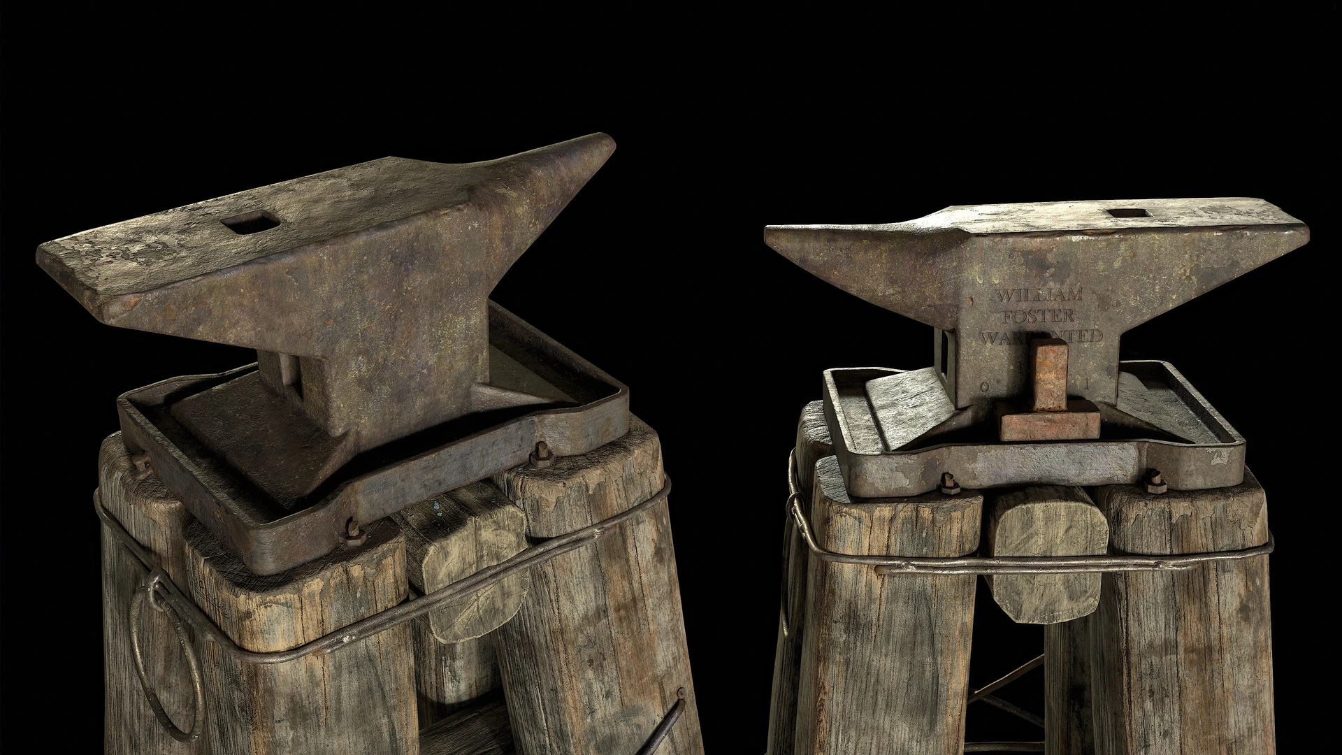 medieval blacksmith anvil