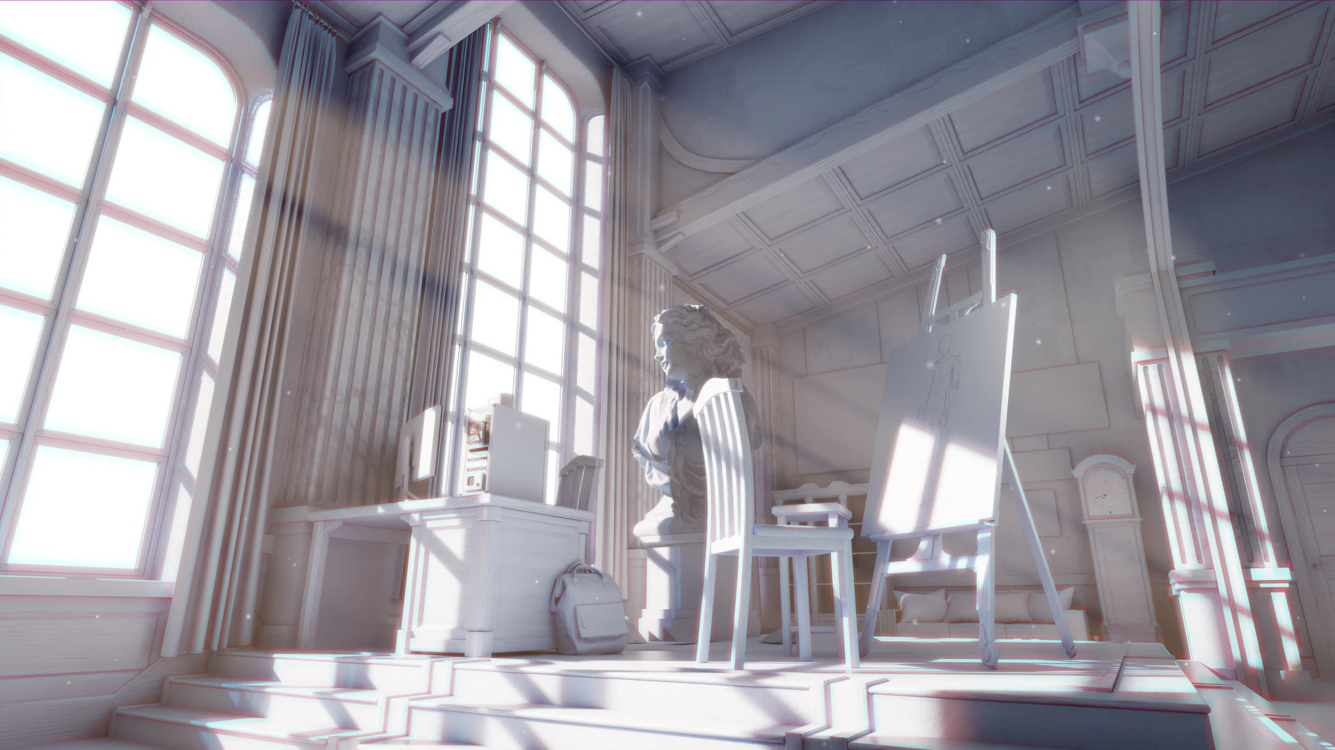ArtStation - “Empty Tone”. Interior design concept