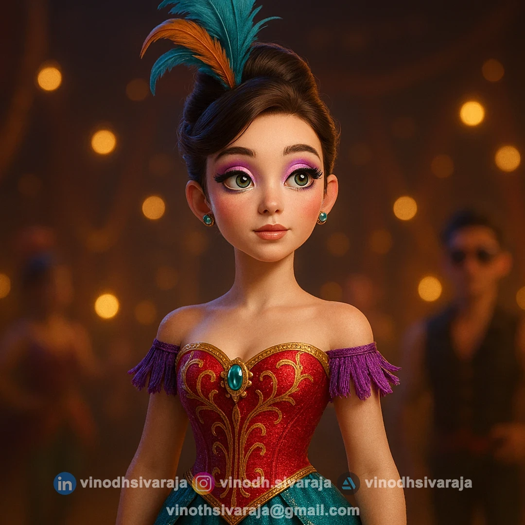 ArtStation - Young Glamorous Circus Performer Girl