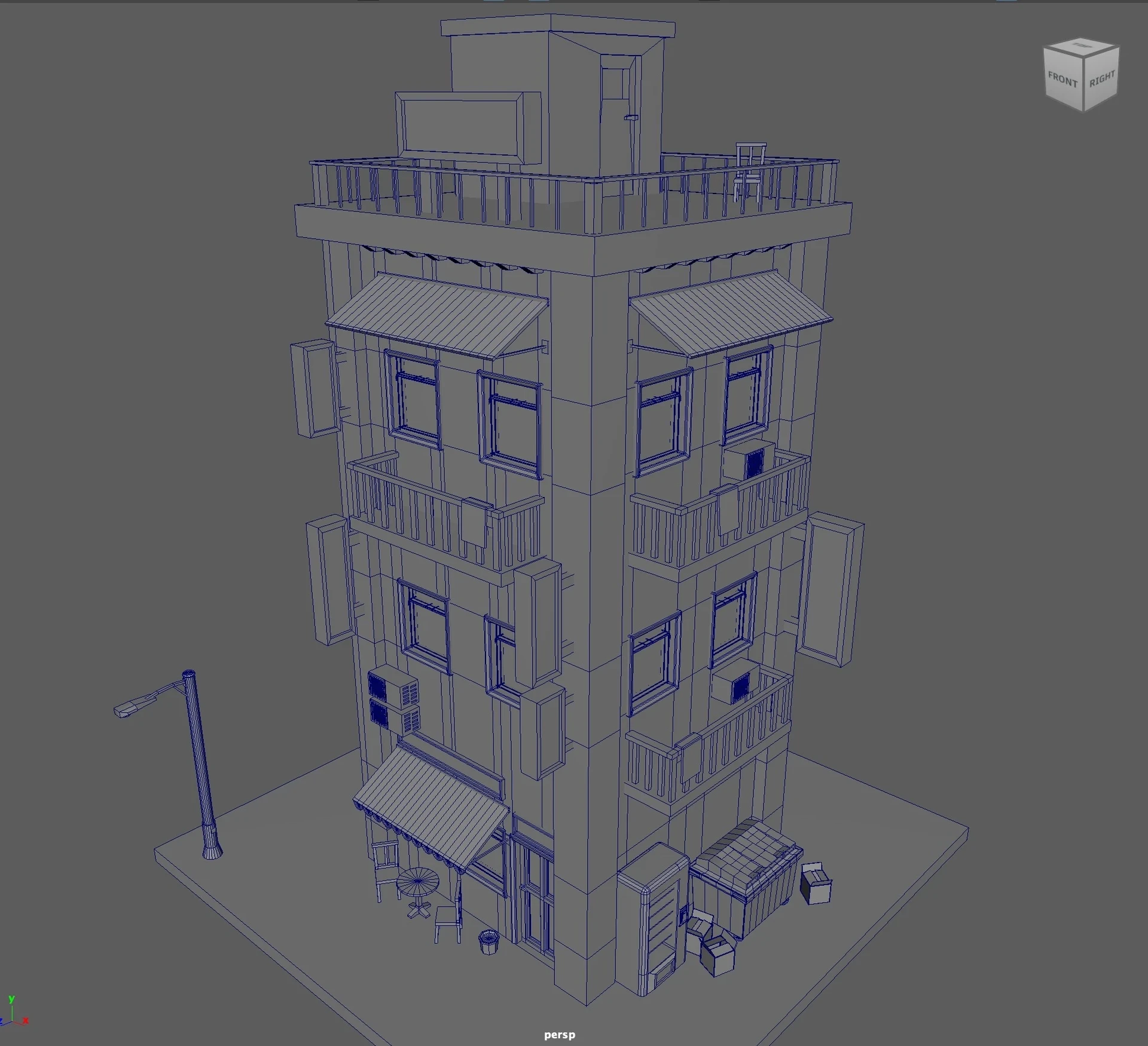 ArtStation - 3D environment building model