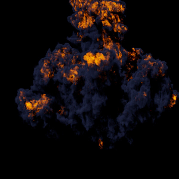 ArtStation - Fire blast simulation