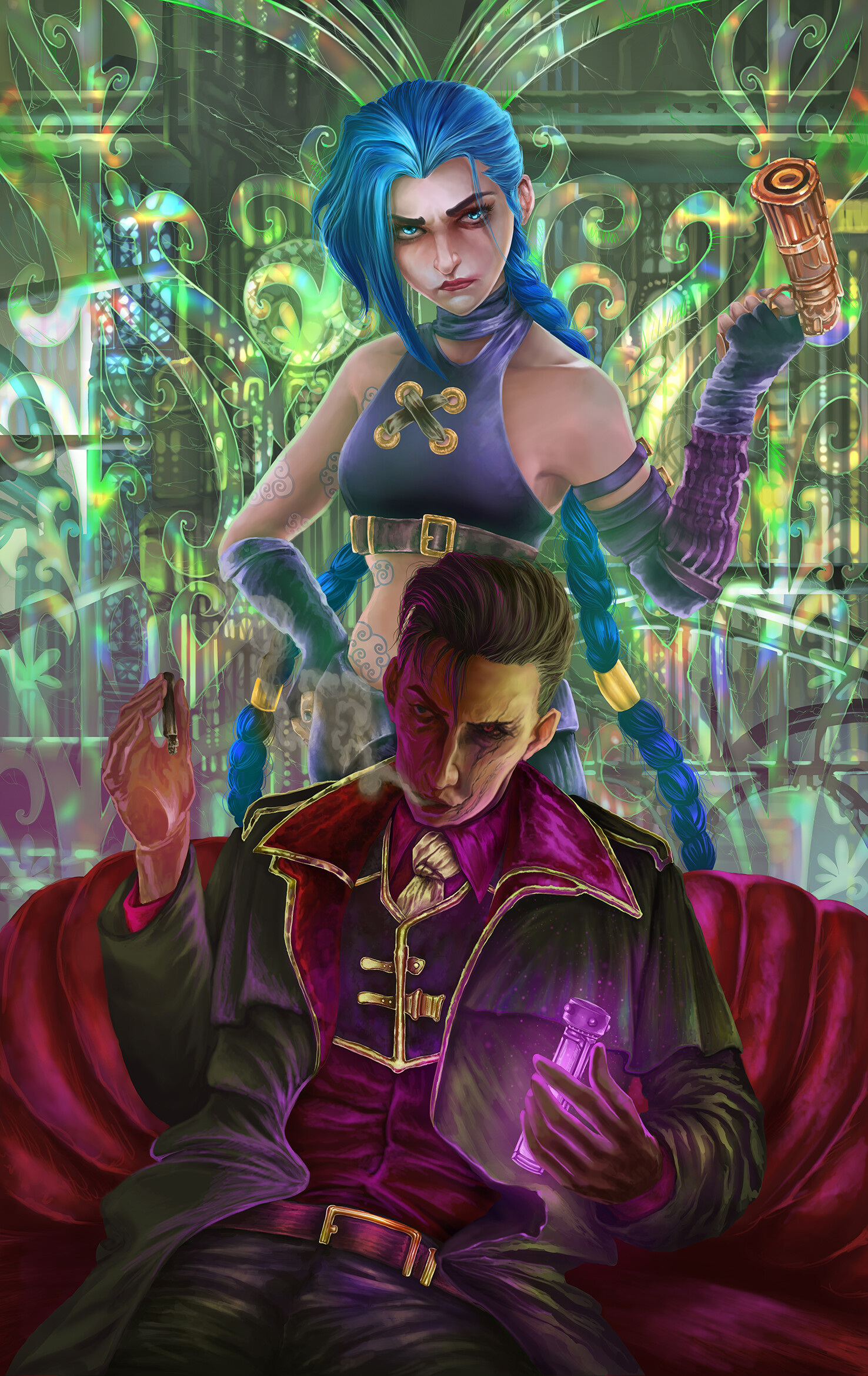ArtStation - JINX & SILCO (ARCANE)