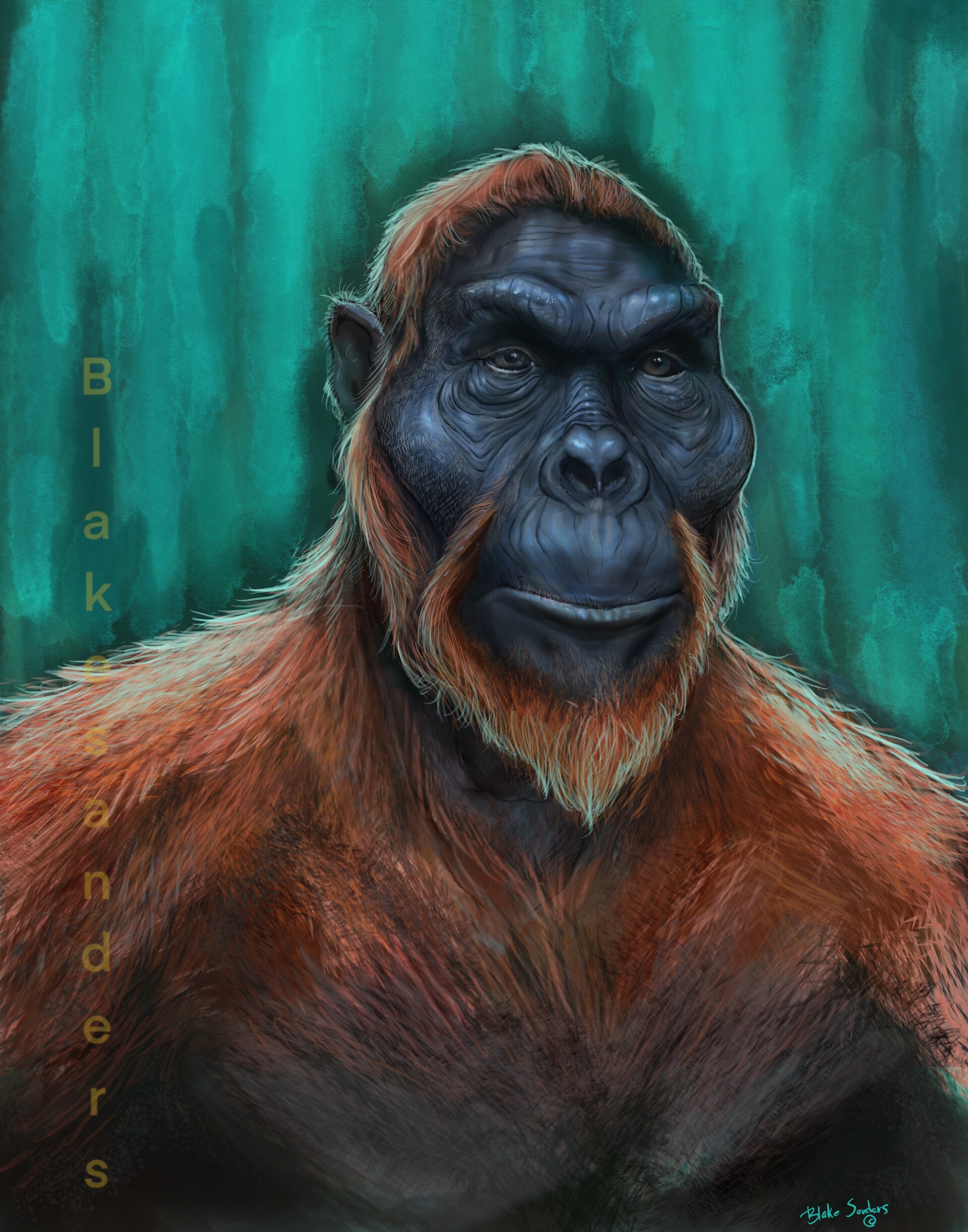 ArtStation - Gigantopithecus reconstruction.