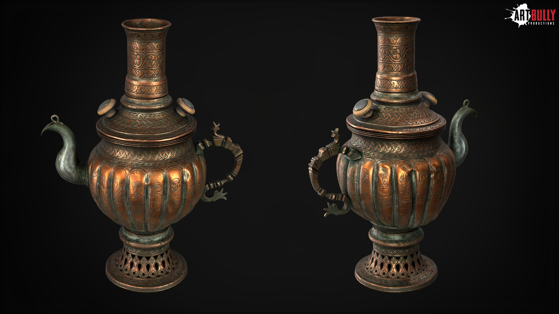 ArtStation - Copper Tea Pot