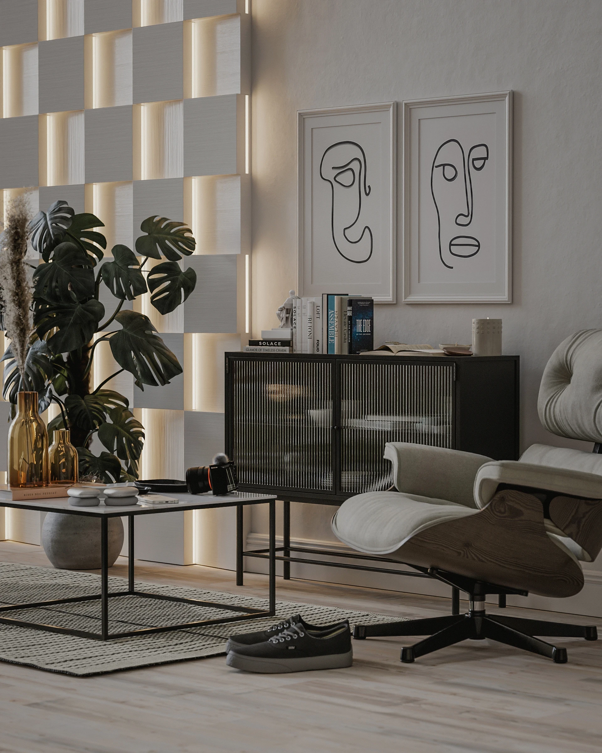 ArtStation - Soft Modern Interior Render
