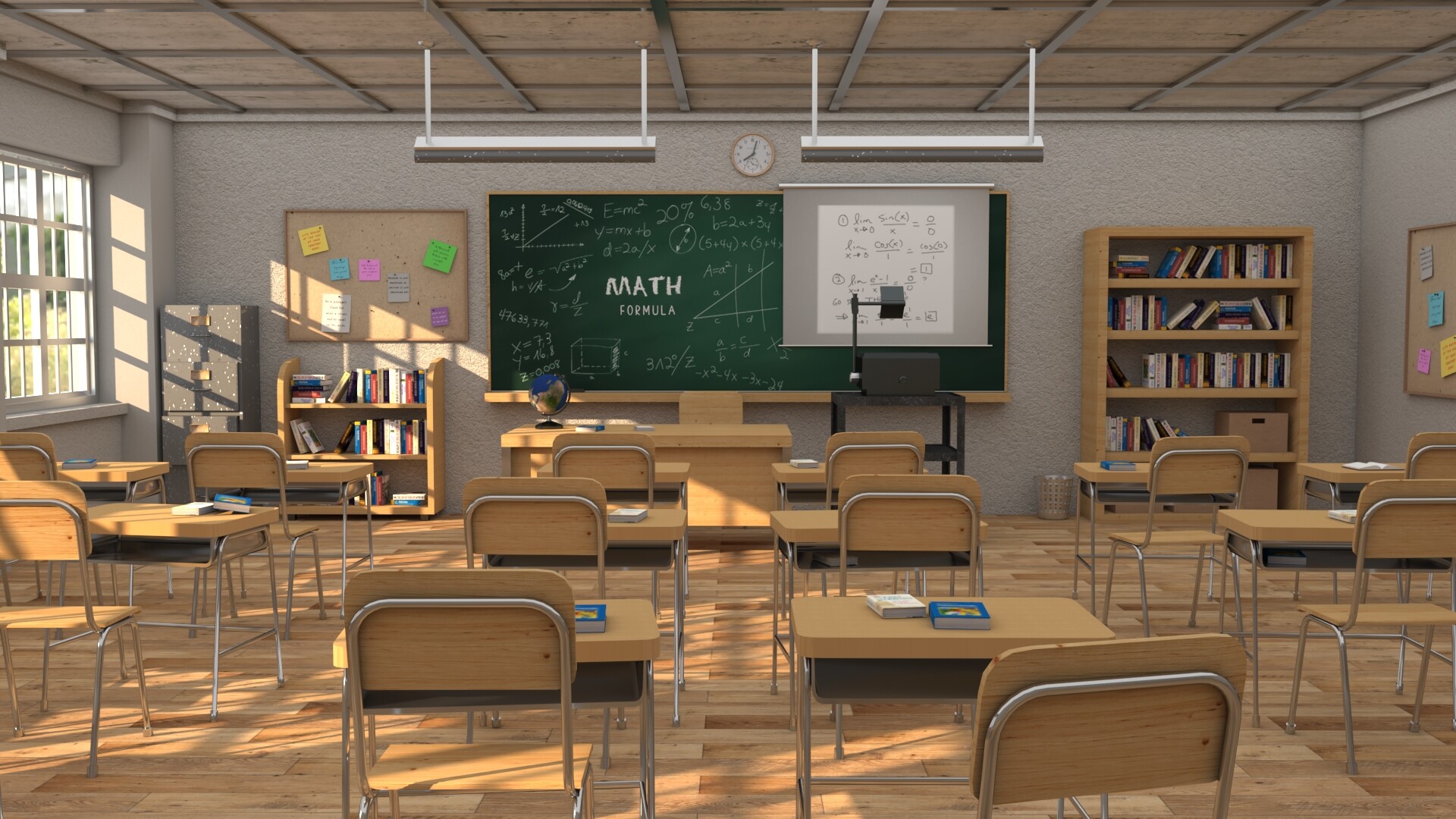 ArtStation - Classroom Interior – 3D Environment