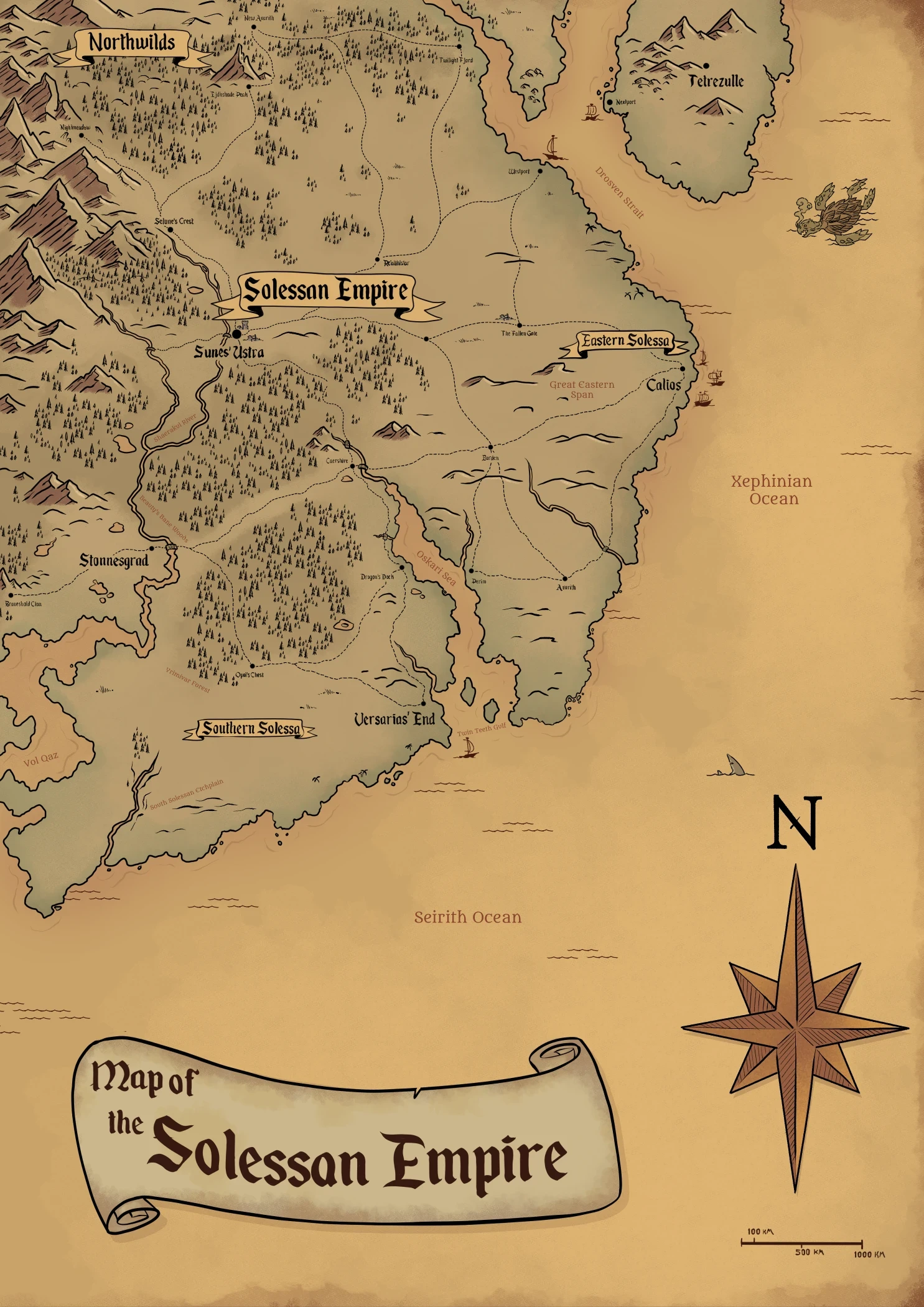 ArtStation - Map of the Solessan Empire