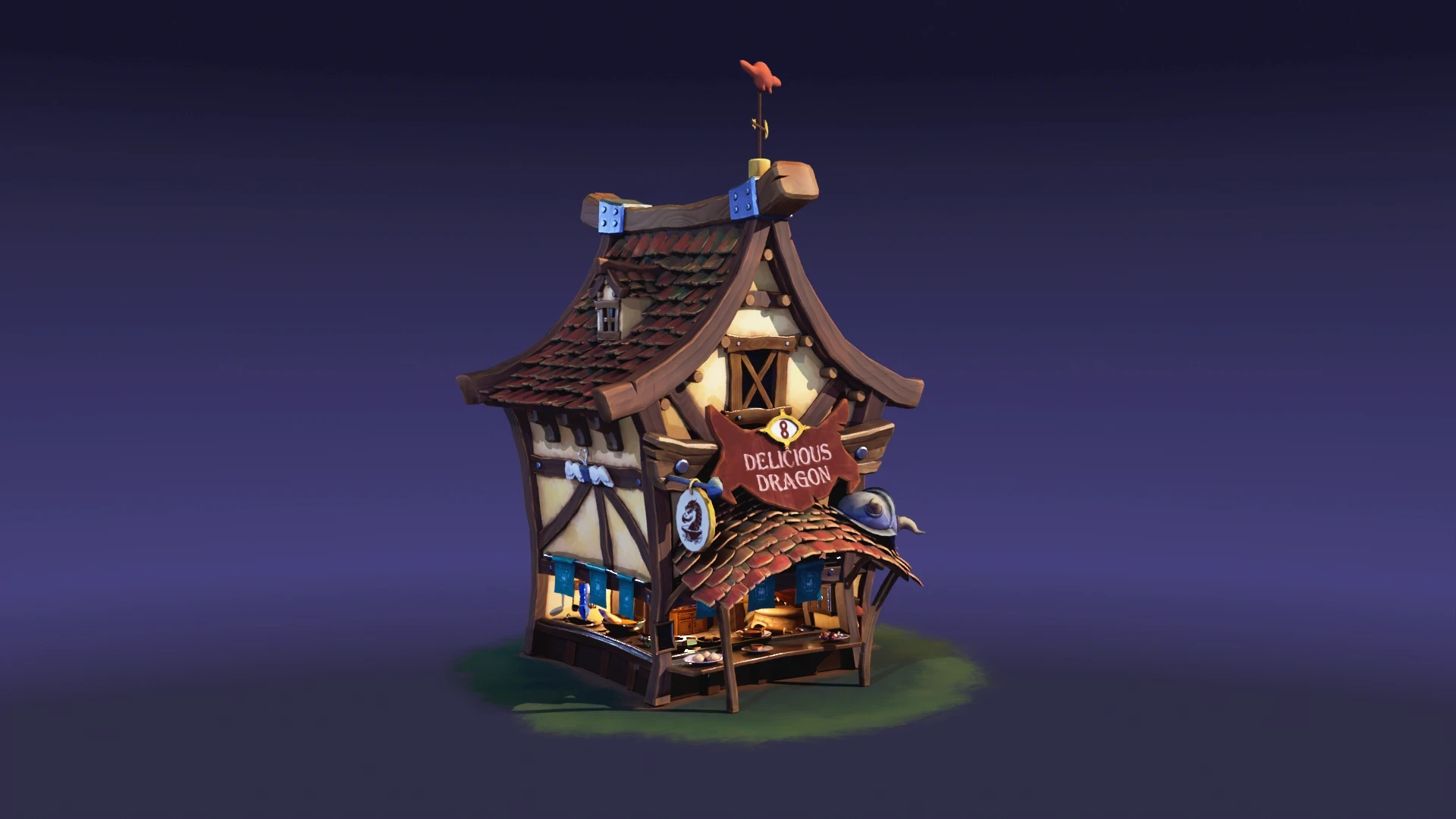 ArtStation - Restaurant (inspired by Dungeon Meshi)