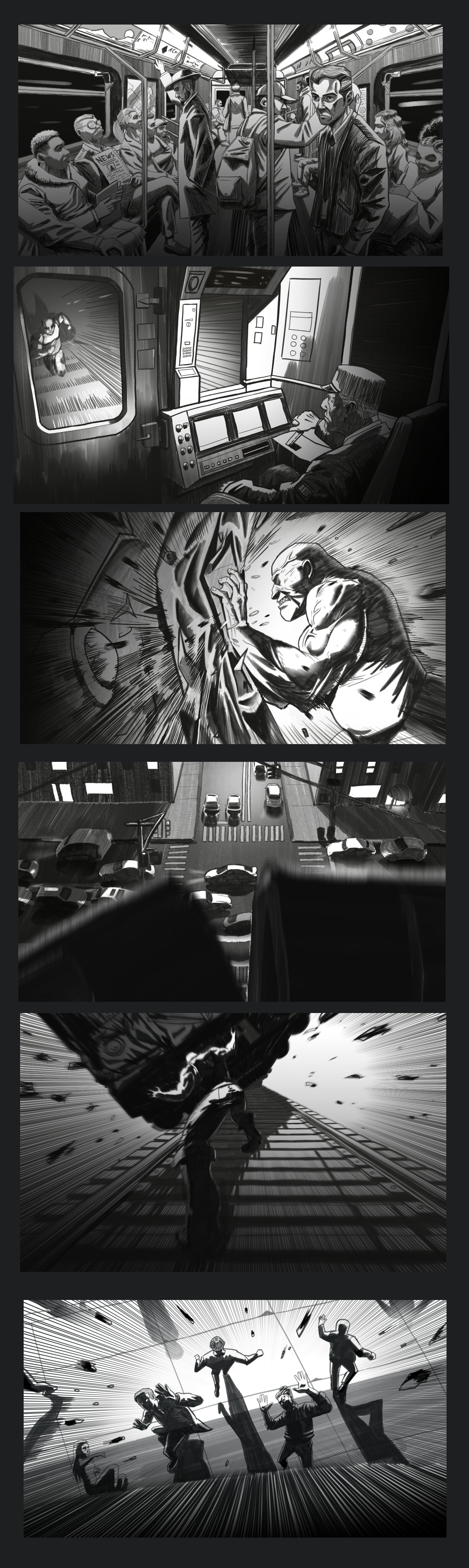 ArtStation - Storyboard Panels for Valorous Ordeal Part 2