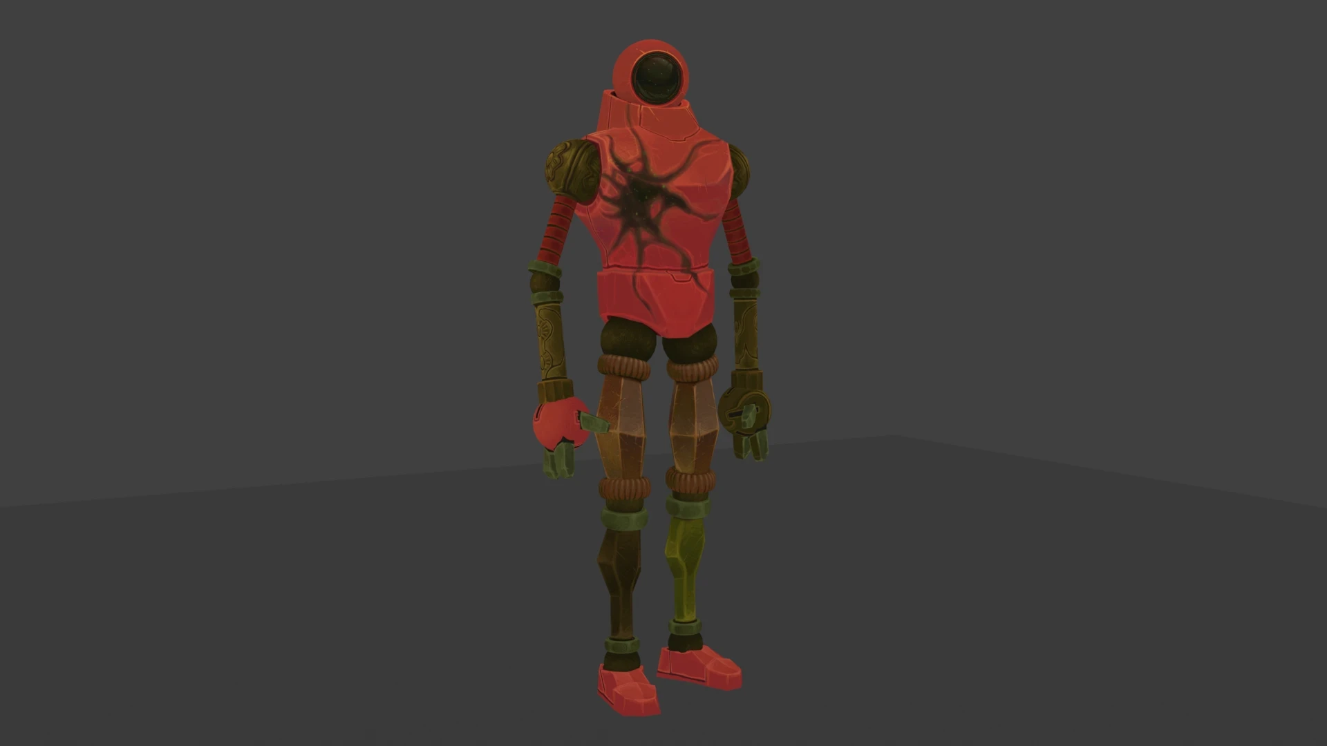 ArtStation - Red Robot - 3d model
