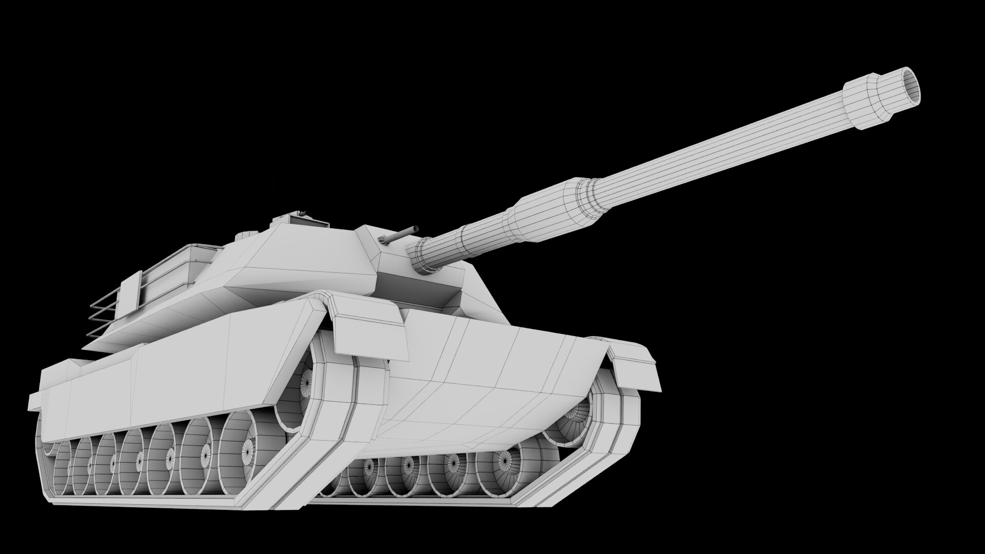 ArtStation - Modelling Assignment 03: Vehicle 1 (M1A2 Abrams)