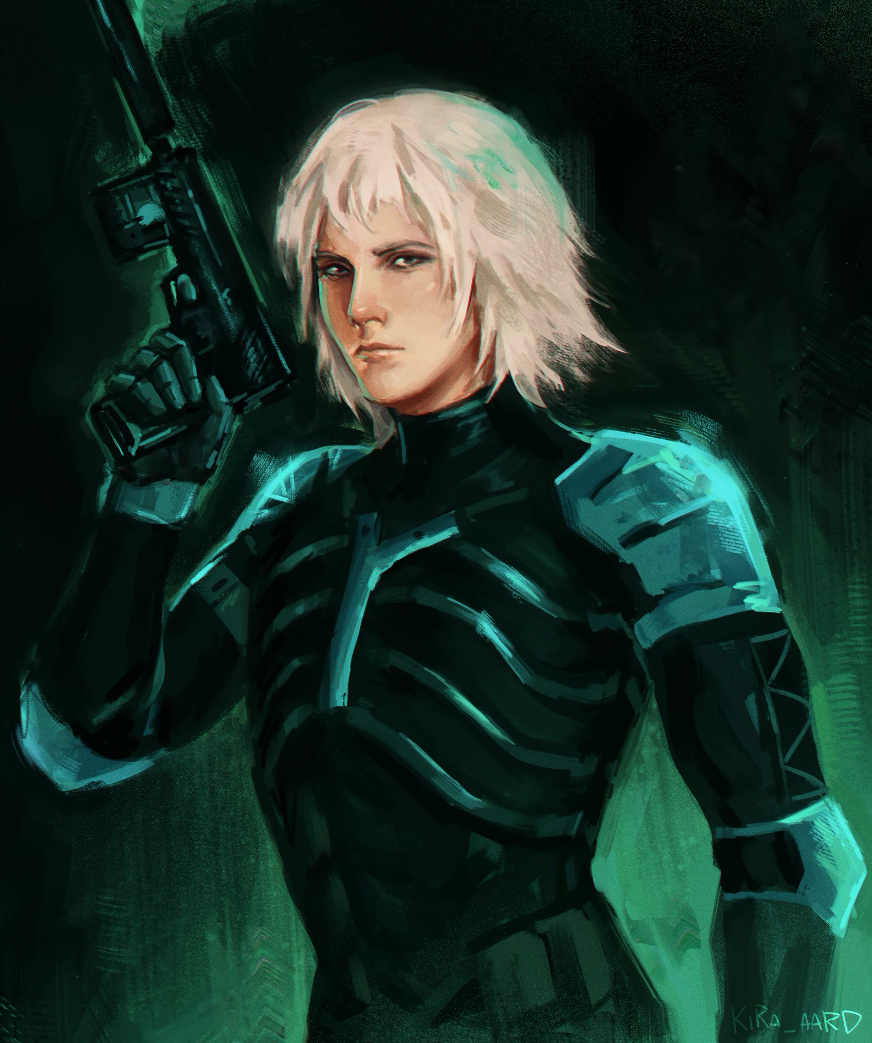 ArtStation - mgs2 raiden fanart