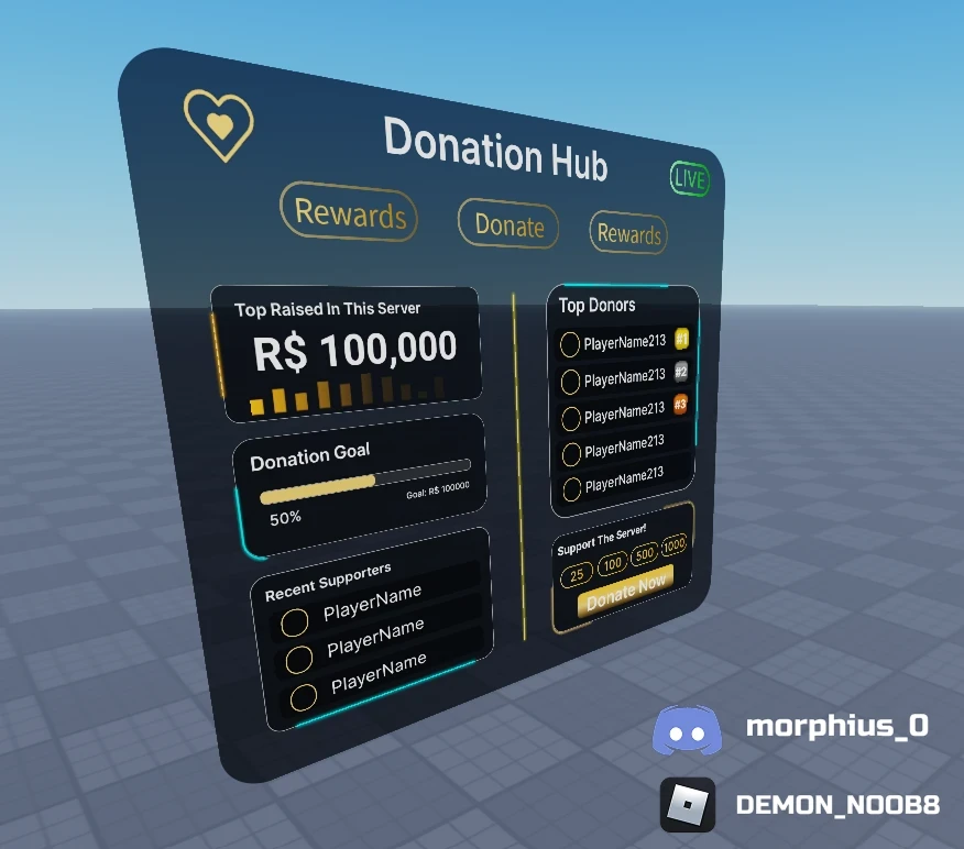 ArtStation - Modern Donation Board