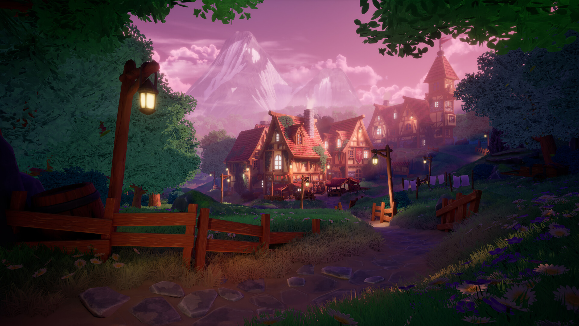ArtStation - The Merchant’s Rest | Stylized Environment Lighting Study