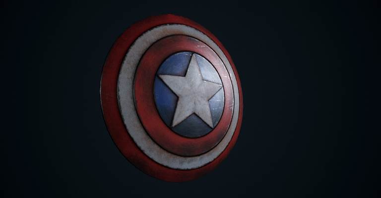 ArtStation - Game Art - Vibranium shield