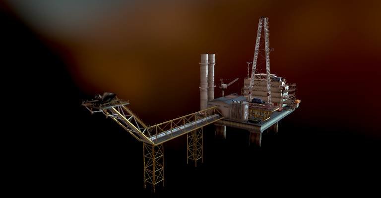 ArtStation - Oil rig