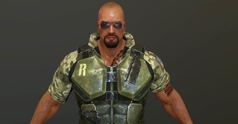ArtStation - 《Expendables》the rock