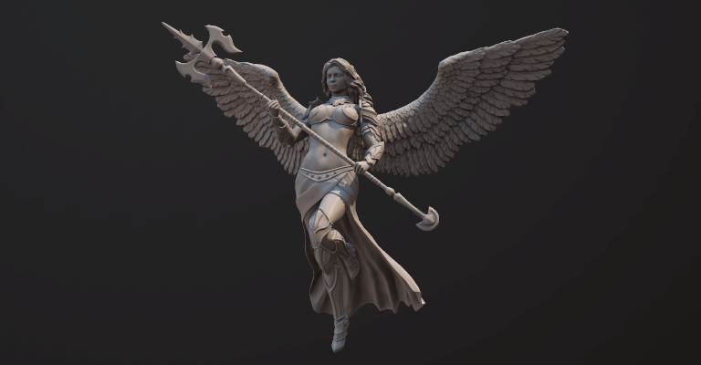 ArtStation - Angel Statue Game Model
