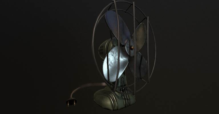 ArtStation - Metal Desk Fan