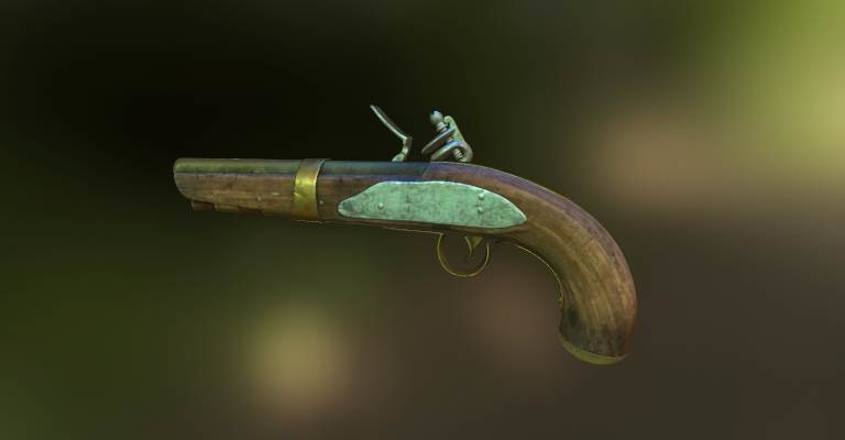 ArtStation - antique gun