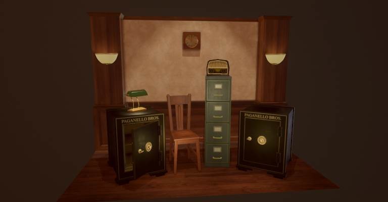 ArtStation - Retro Office Props