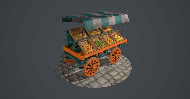 ArtStation - Market Stall