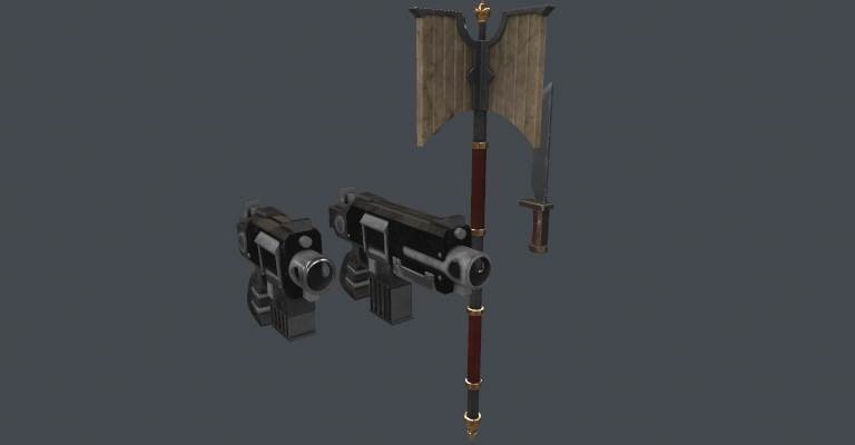 ArtStation - WIP Creative Media Project - Warhammer 40K Weapons