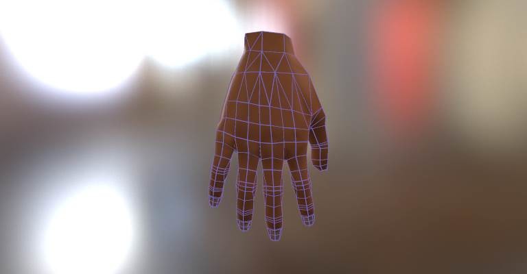 ArtStation - Low Poly Hand Reference
