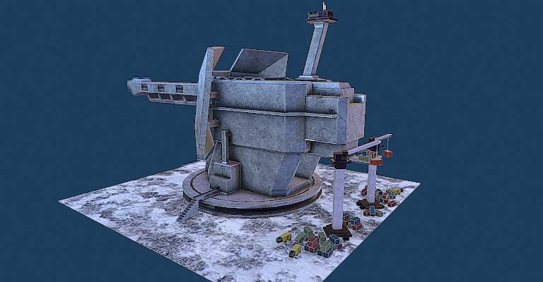 ArtStation - Giant Sci-Fi Turret