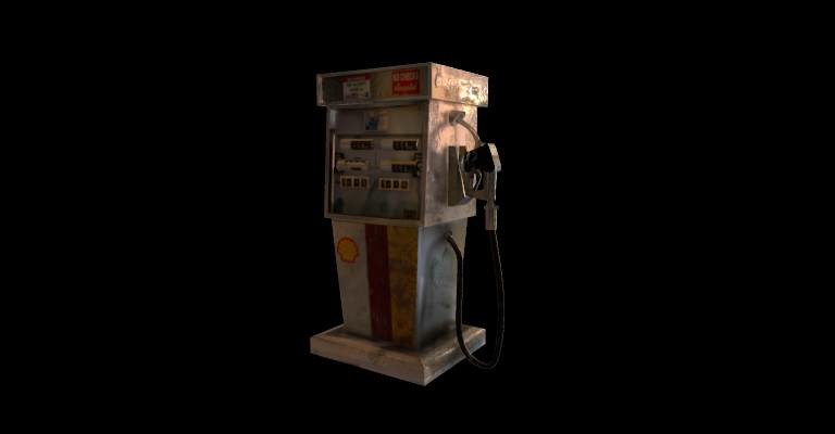 ArtStation - Shell Fuel Pump