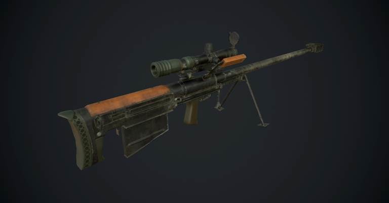 ArtStation - ASVK Sniper Rifle