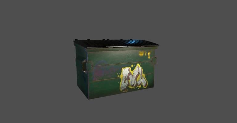 ArtStation - Dumpster Prop